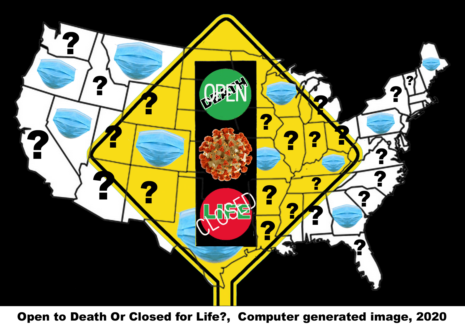 Open to Death Or Closed for Life - Paintings by Larry Gagner